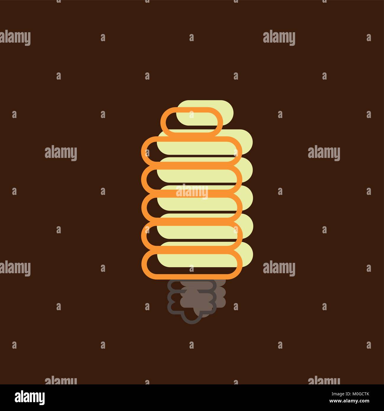 Energy saving light bulb. Flat design Stock Vector Image & Art - Alamy