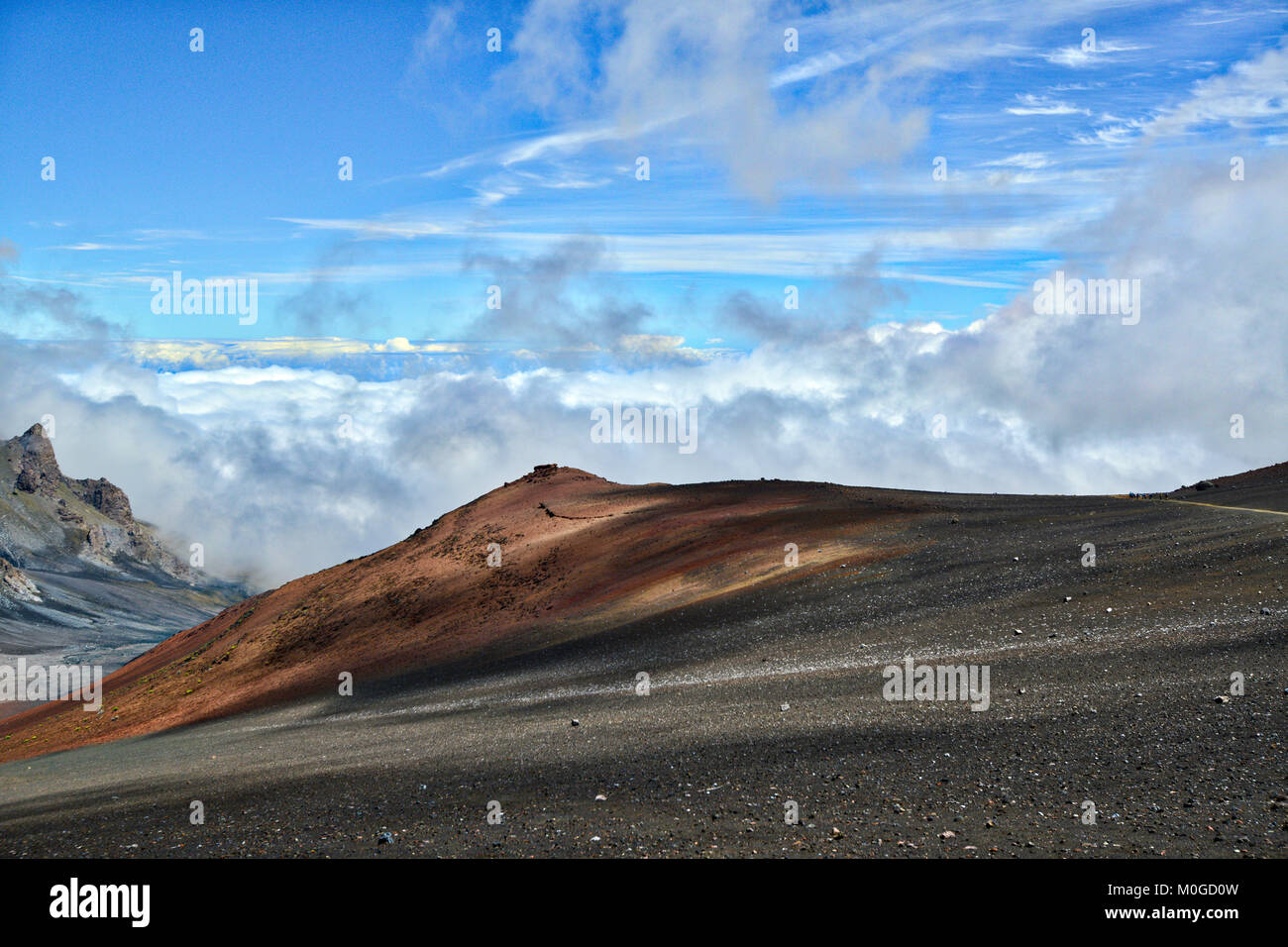 Volcano Lunar Landscape Stock Photo - Alamy
