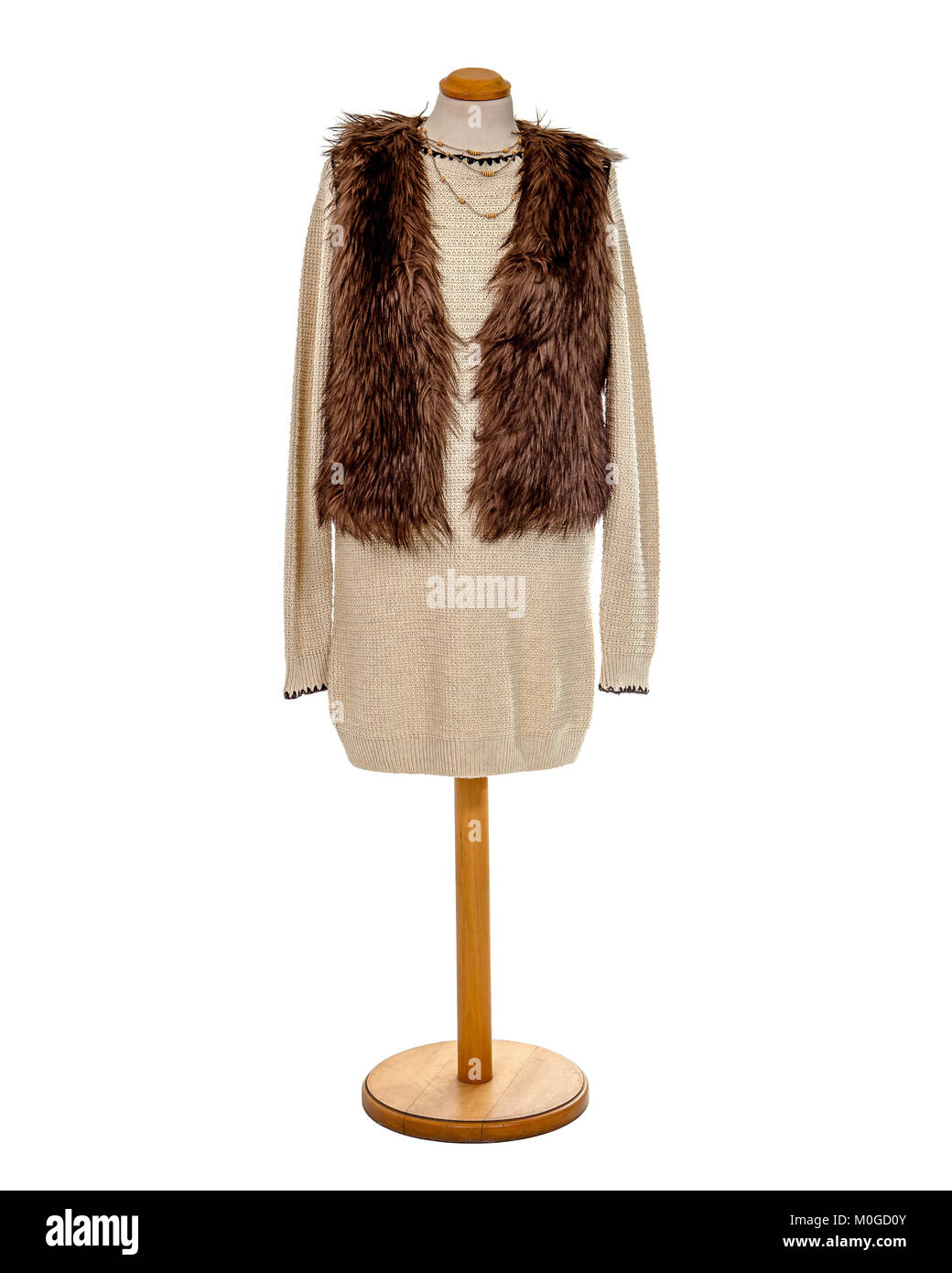 Female headless dress mannequin with clothes on isolated on white Stock ...