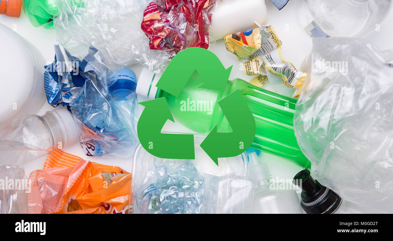 Picture of plastic bottles recycle Stock Photo - Alamy