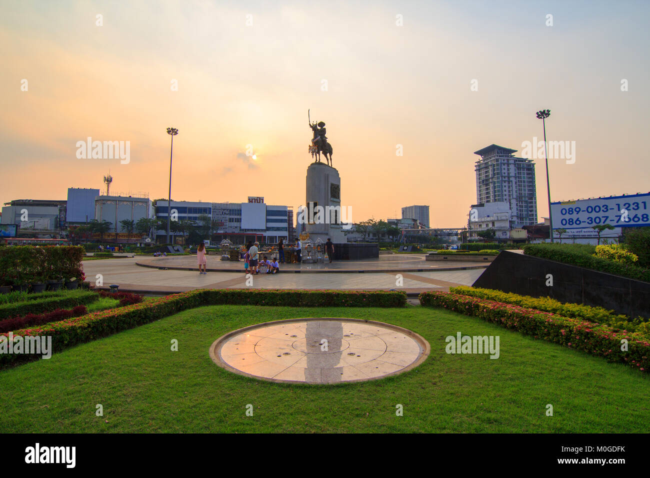 Bangkok , Thailand - 17 January, 2018: King Taksin statue at ...