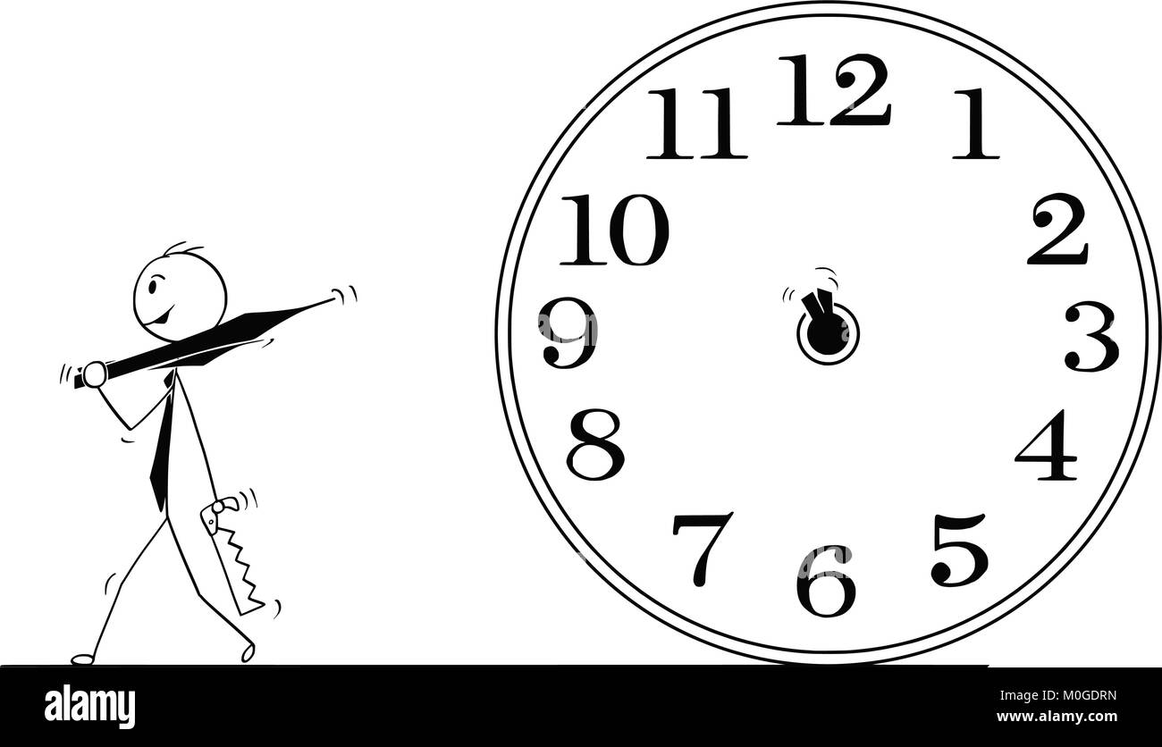 Time management cartoon hi-res stock photography and images - Alamy