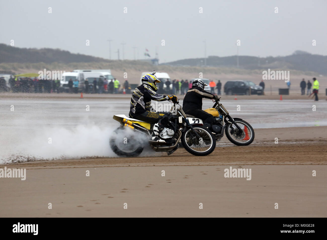 Motor Bike Sand Racing Stock Photo - Alamy