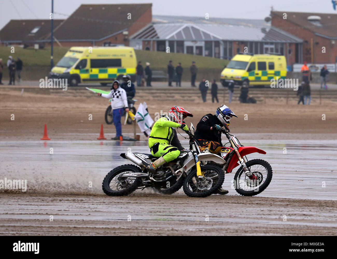 Motor Bike Sand Racing Stock Photo - Alamy