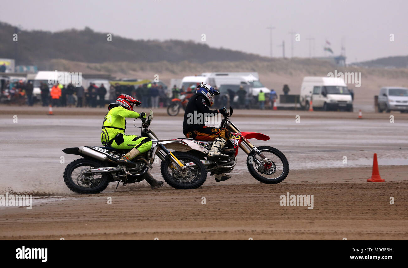 Motor Bike Sand Racing Stock Photo - Alamy