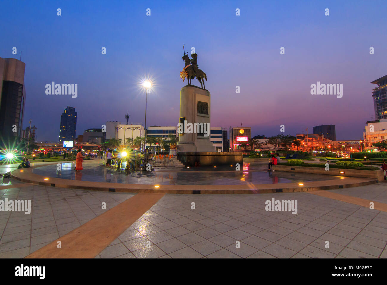 Bangkok , Thailand - 17 January, 2018: King Taksin statue at ...