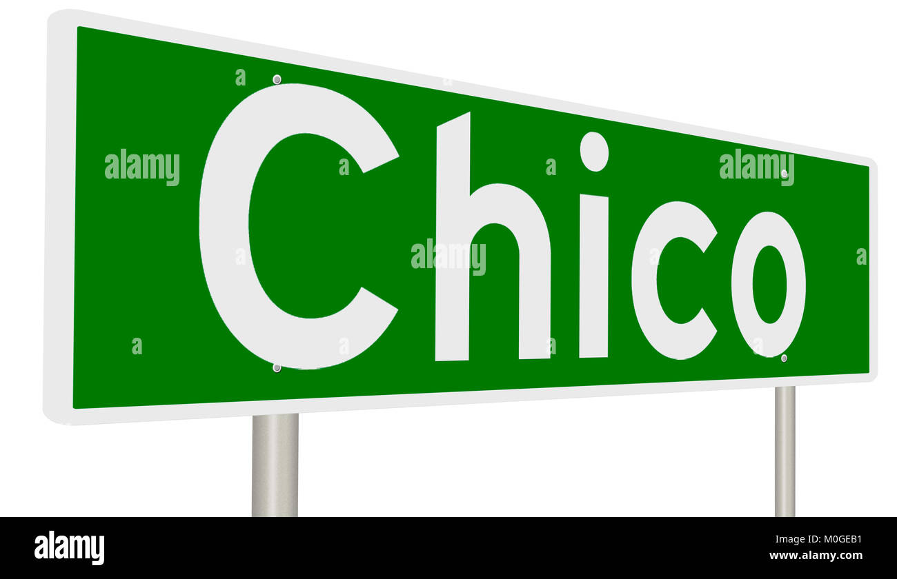 A 3d rendering of a green highway sign Stock Photo - Alamy