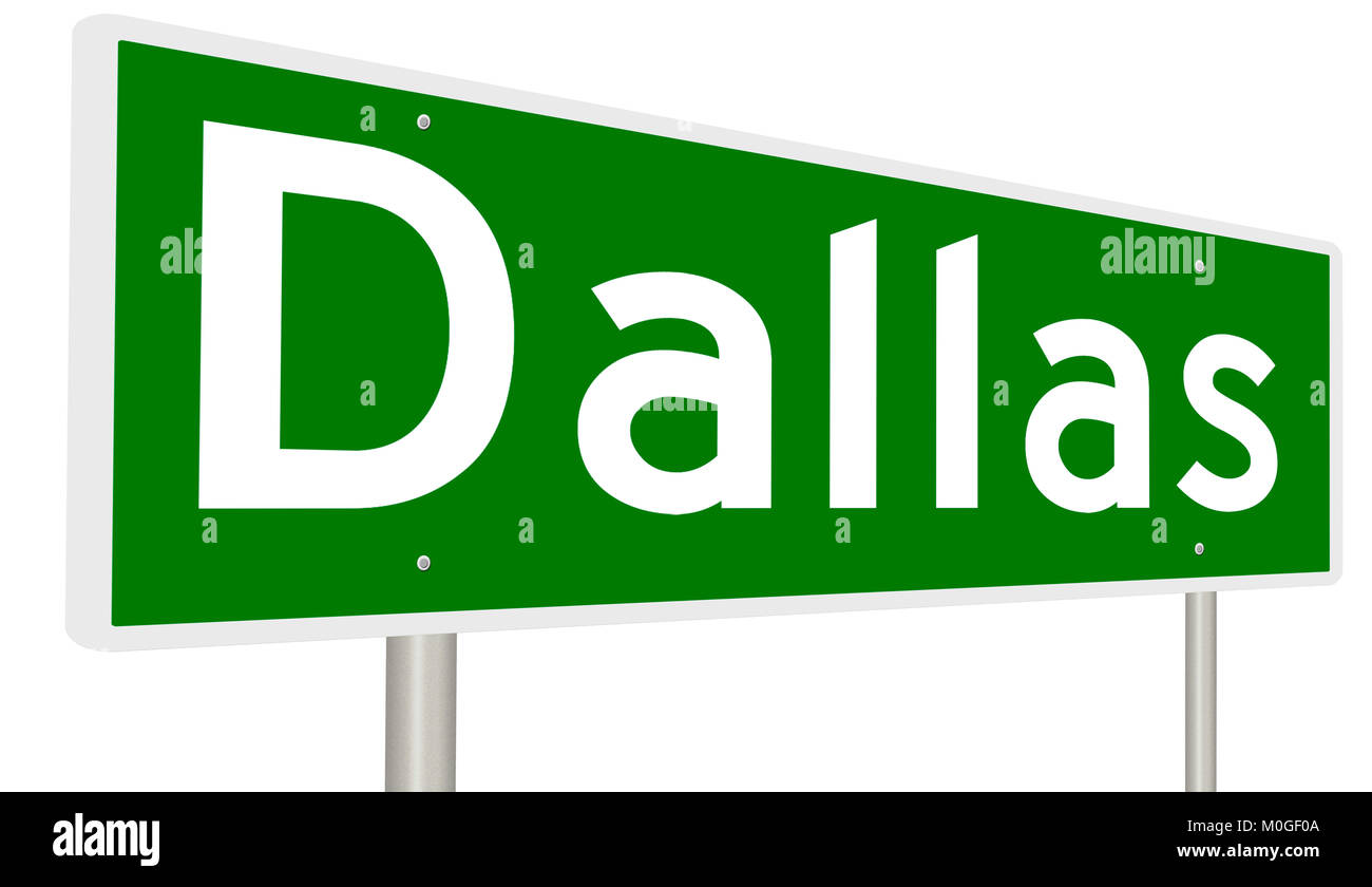 Dallas Road Sign High Resolution Stock Photography and Images - Alamy