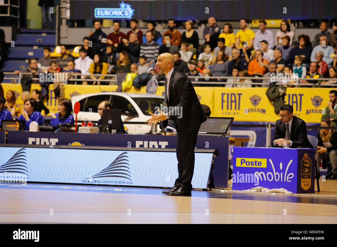 Lega Basket Serie A basketball match between Fiat Auxilium Torino and ...