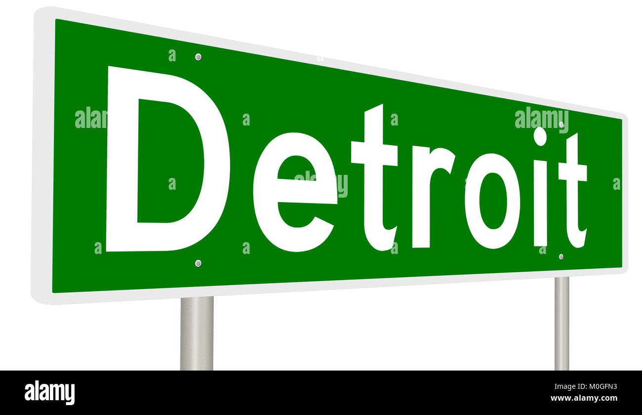 Detroit On A Map High Resolution Stock Photography and Images - Alamy