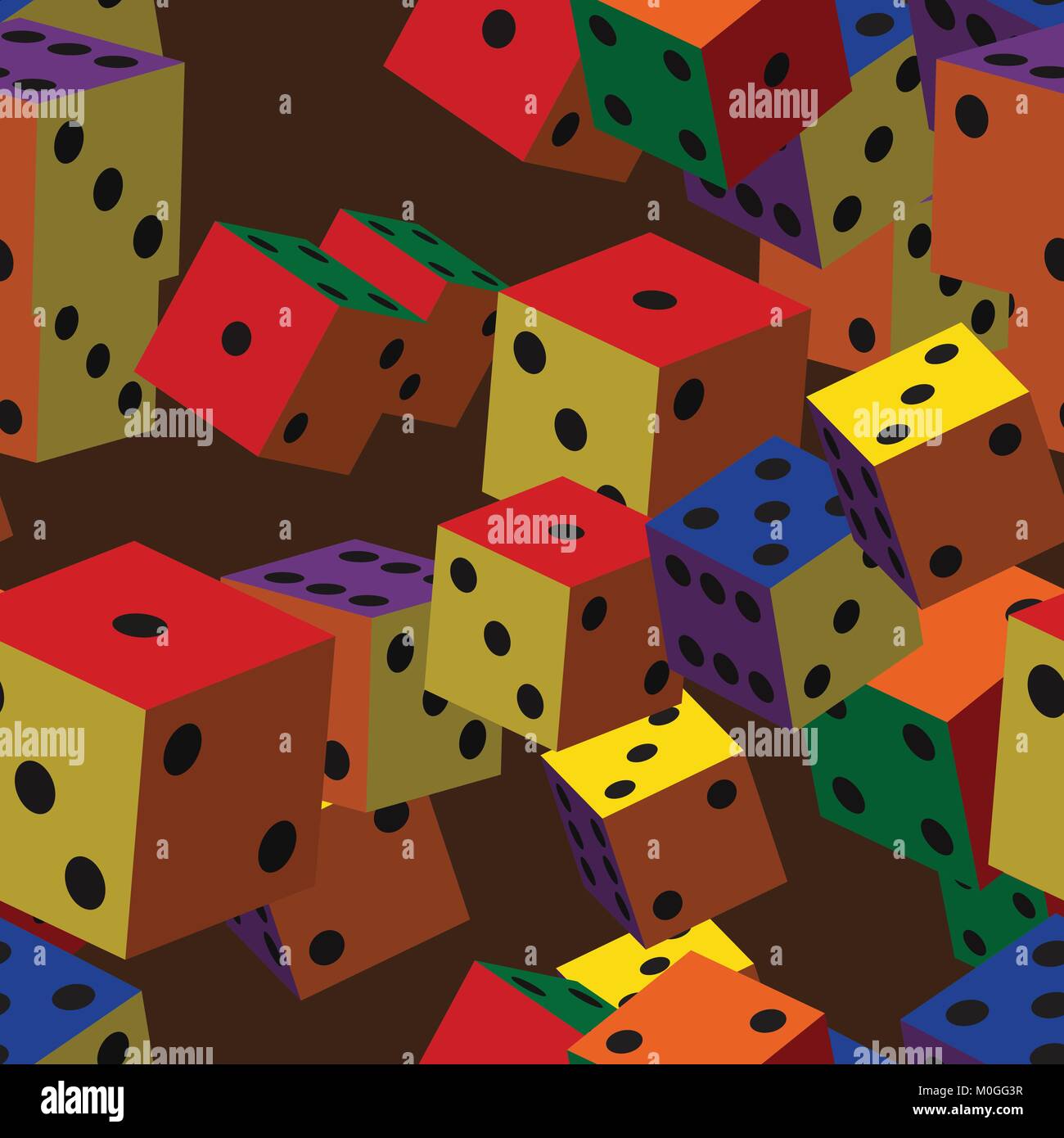 Brown dice Stock Vector Images - Alamy