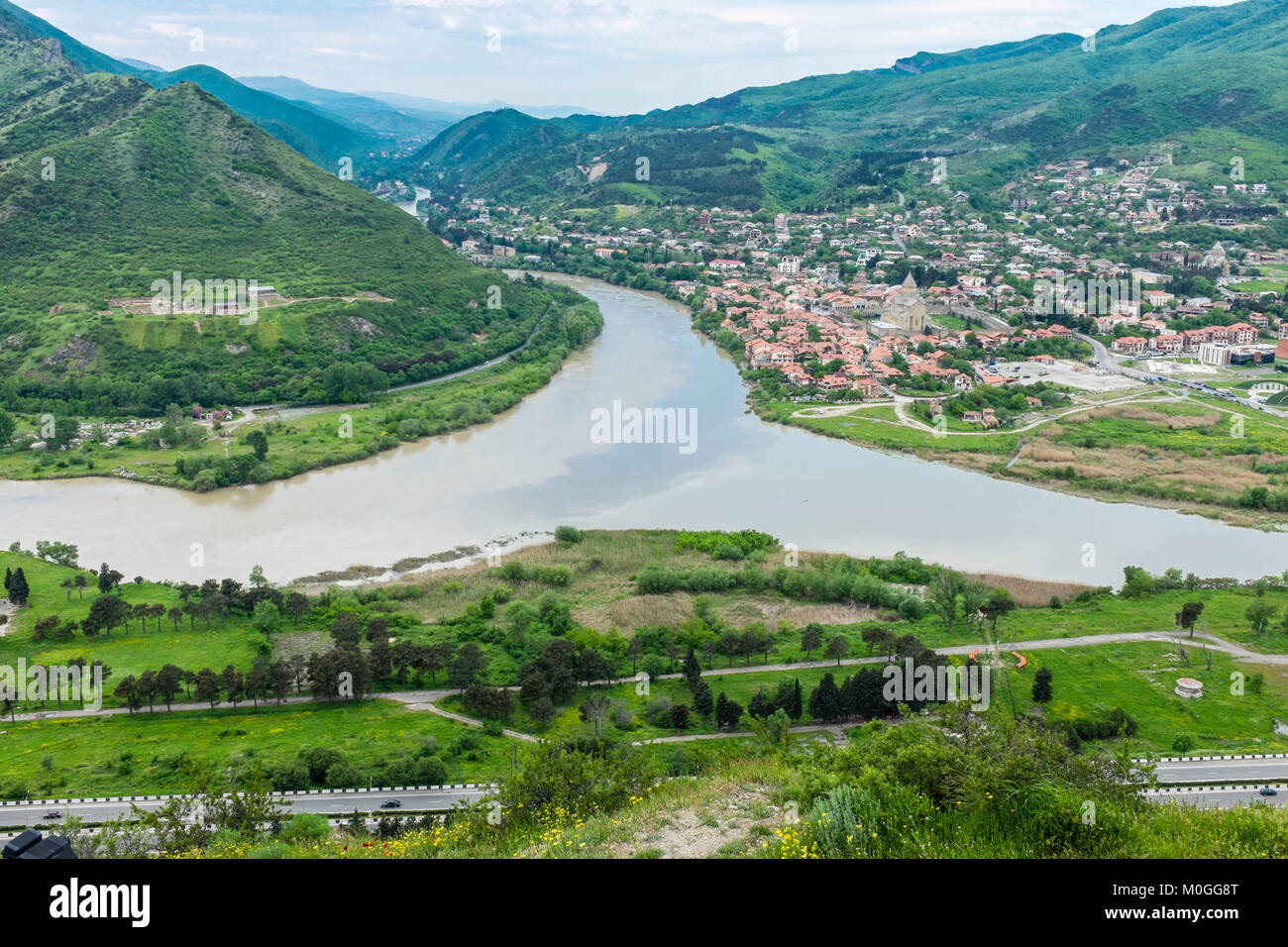 Mtskheta, Georgia, Eastern Europe - view of the historic city of ...