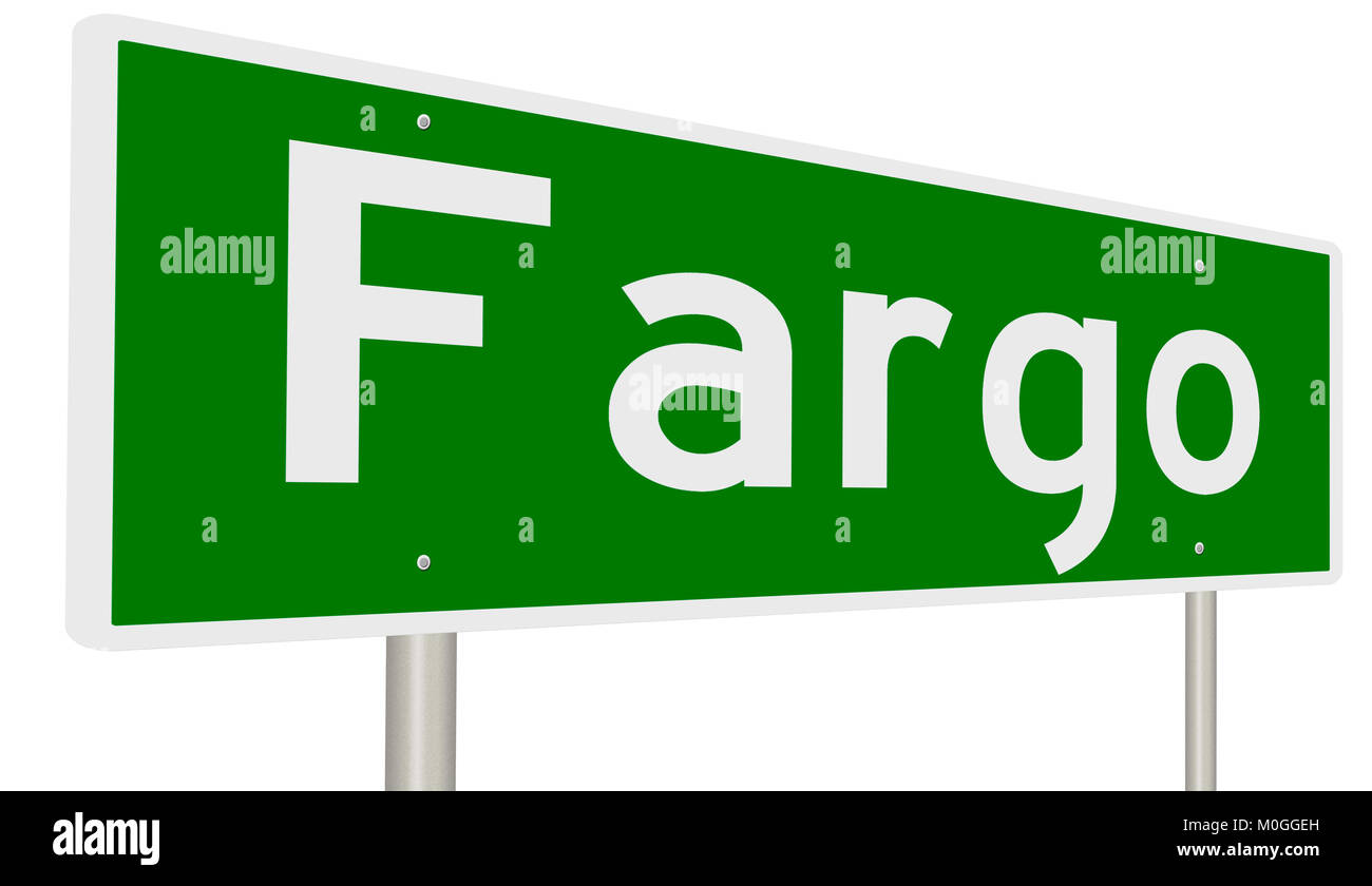 A 3d rendering of a green highway sign Stock Photo - Alamy