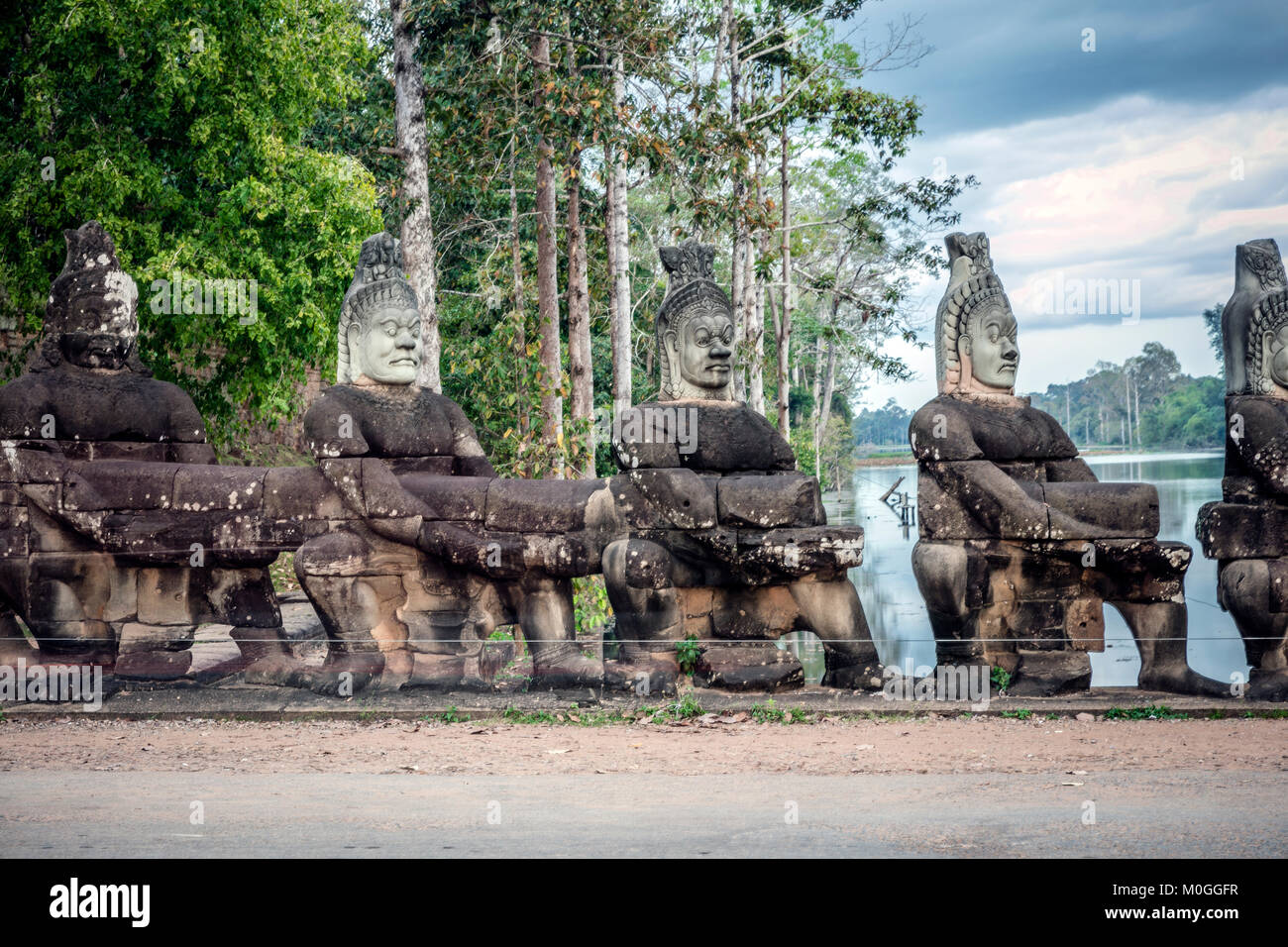 Angkor thom bridge hi-res stock photography and images - Alamy