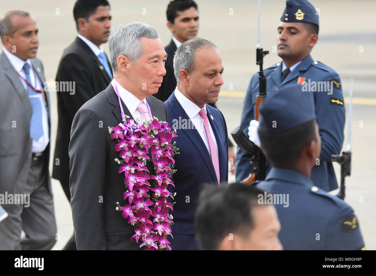 Singapore Prime Minister Lee Hsien Loong and his wife Ho Ching arrive ...