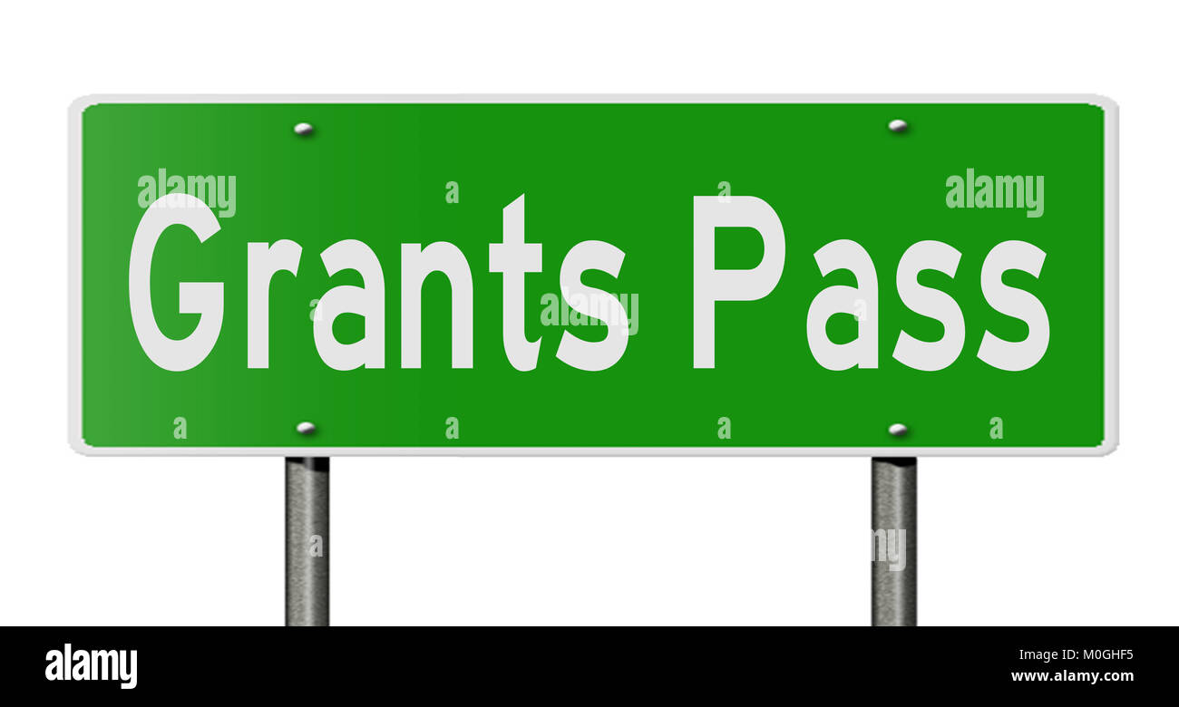 A 3d rendering of a green highway sign Stock Photo - Alamy