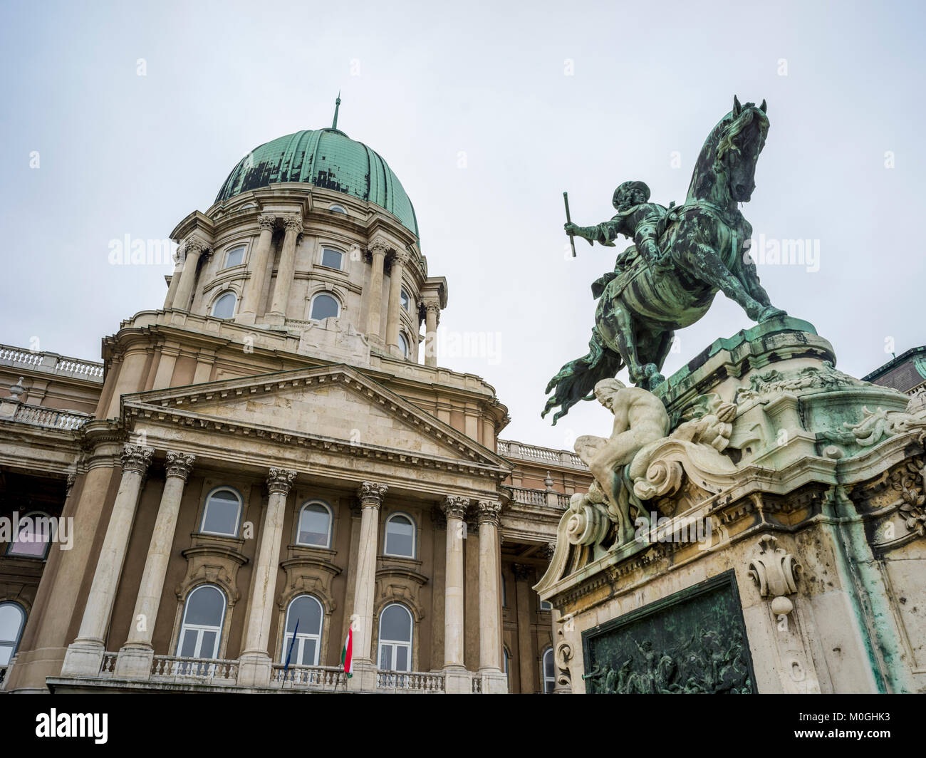 Buda Castle, a baroque palace in Buda's Castle District; Buda, Budapest ...