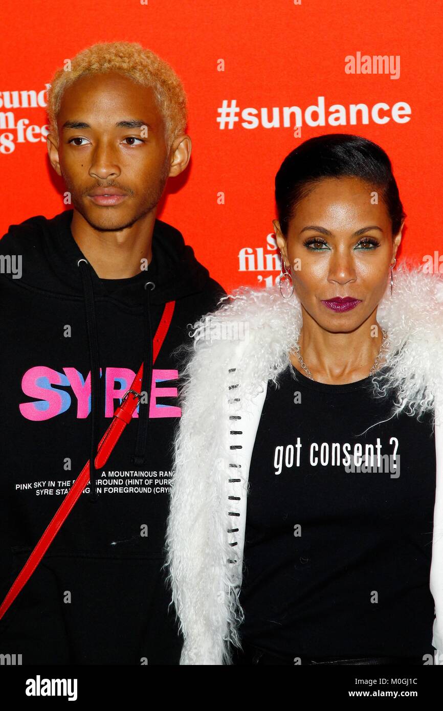 Park City, UT, USA. 21st Jan, 2018. Jaden Smith, Jada Pinkett Smith at ...