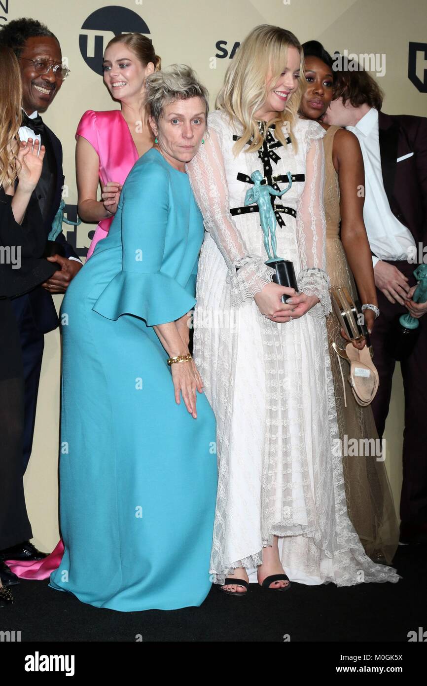 Los Angeles, CA, USA. 21st Jan, 2018. Frances McDormand, Abbie Cornish ...