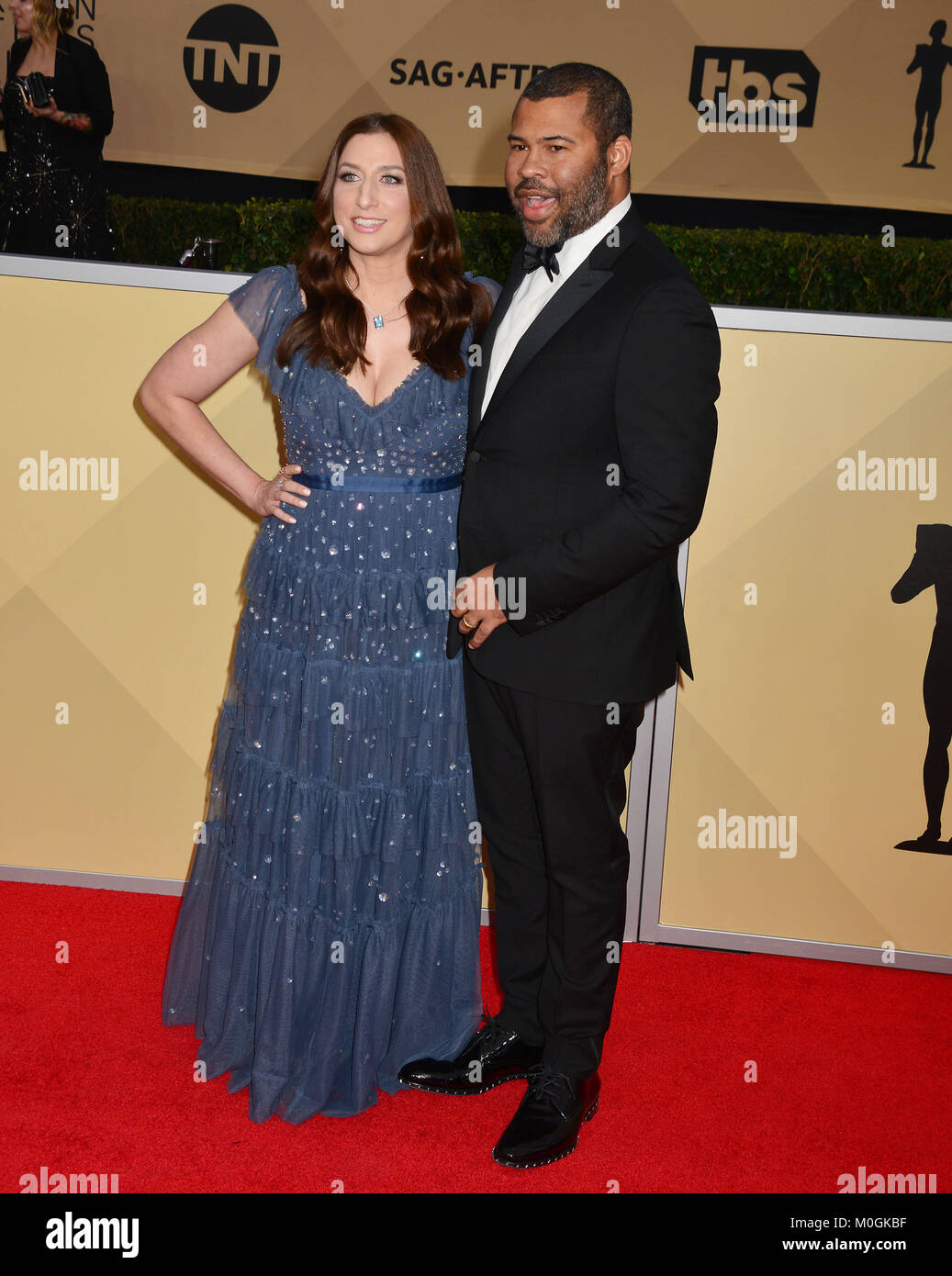 Los Angeles, USA. 21st Jan, 2018. Chelsea Peretti, Jordan Peele 182 ...
