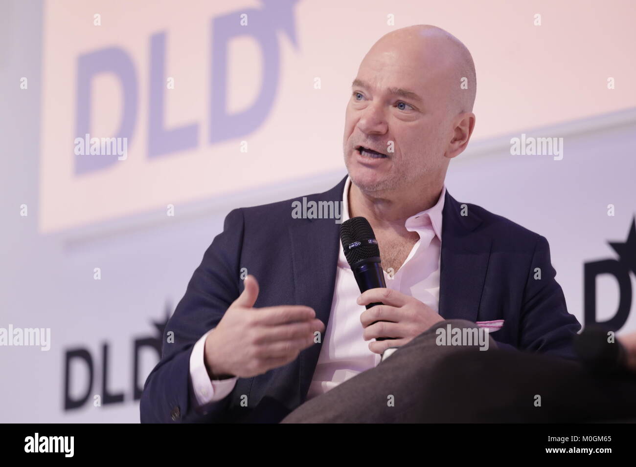 MUNICH/GERMANY - JANUARY, 21: Andrew McAfee (MIT) speak at a panel ...