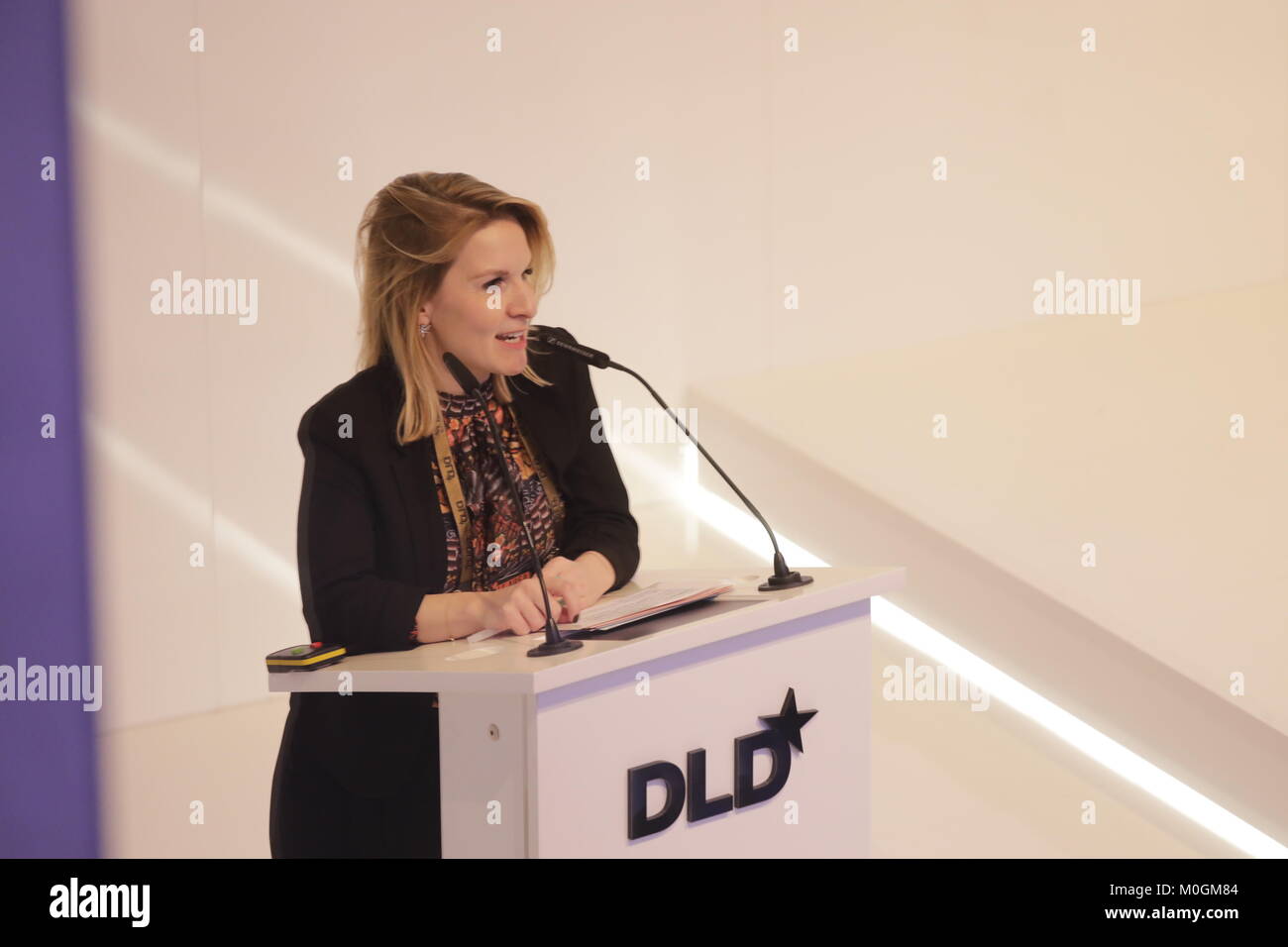 MUNICH/GERMANY - JANUARY, 21: Alexandra Schiel (DLD Team) speaks ...