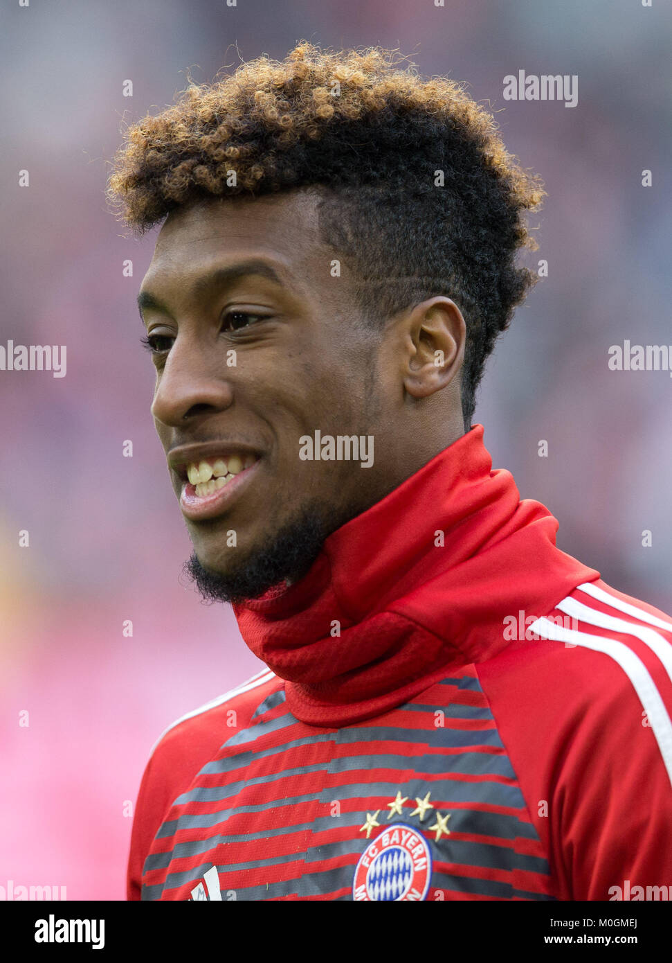 Muenchen, Deutschland. 21st Jan, 2018. Kingsley COMAN (FC Bayern ...