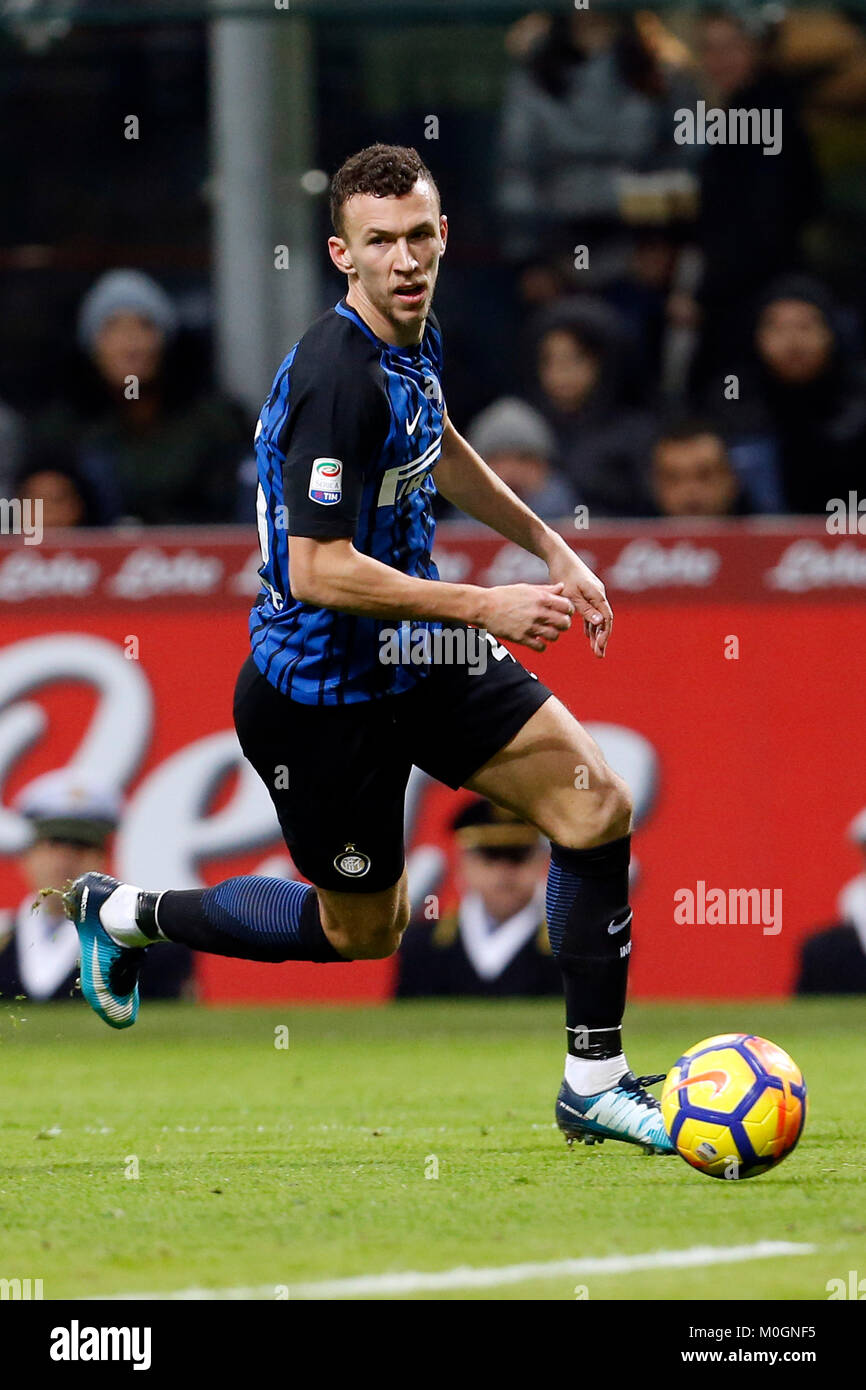 Olympic Stadium, MILAN, Italy. 21st Jan, 2018. Ivan Perisic of Inter ...