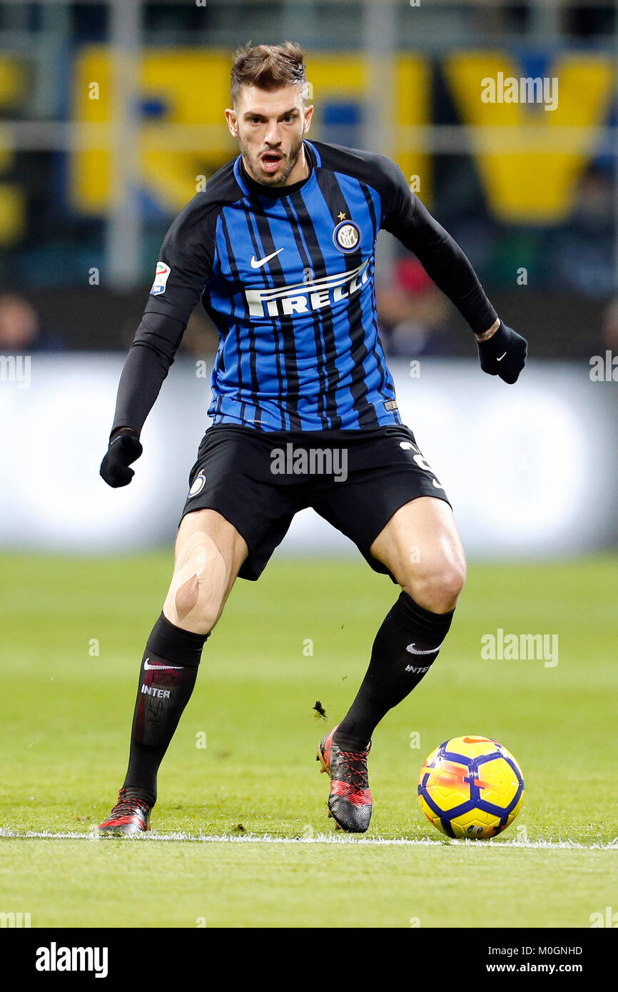 Olympic Stadium, MILAN, Italy. 21st Jan, 2018. Davide Santon of Inter ...