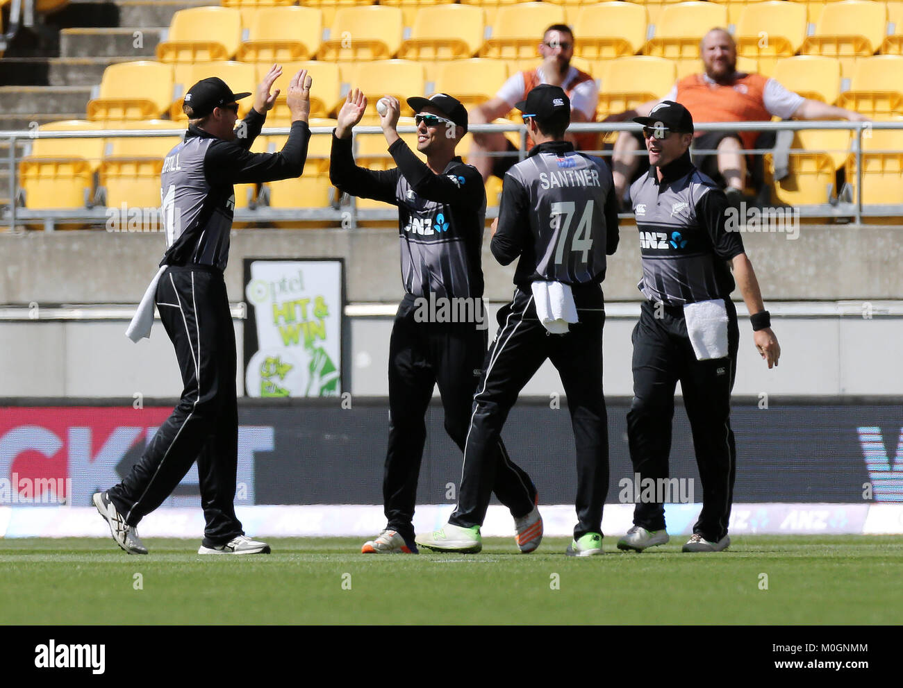 Westpac Stadium, Wellington, New Zealand. 22nd Jan, 2018. T20 ...