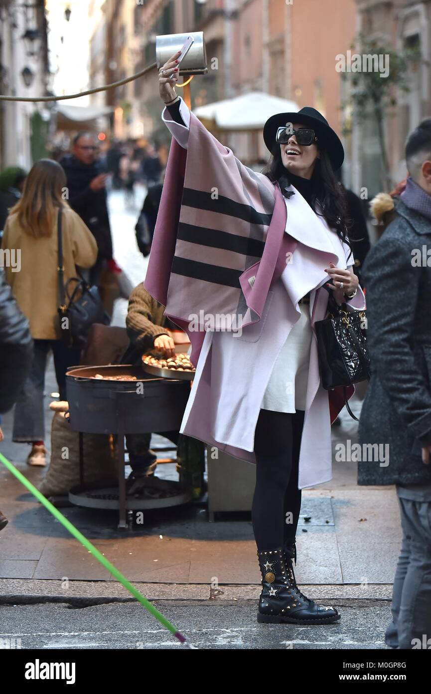 Rome, Italy. 22nd Jan, 2018. *SPECIAL FEE NO WEB * Rome, Raffaella ...