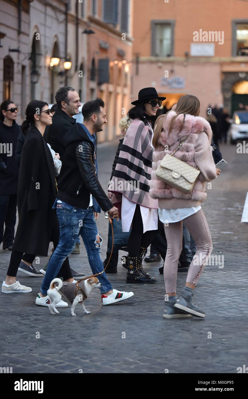 Rome, Italy. 22nd Jan, 2018. *SPECIAL FEE NO WEB * Rome, Raffaella ...