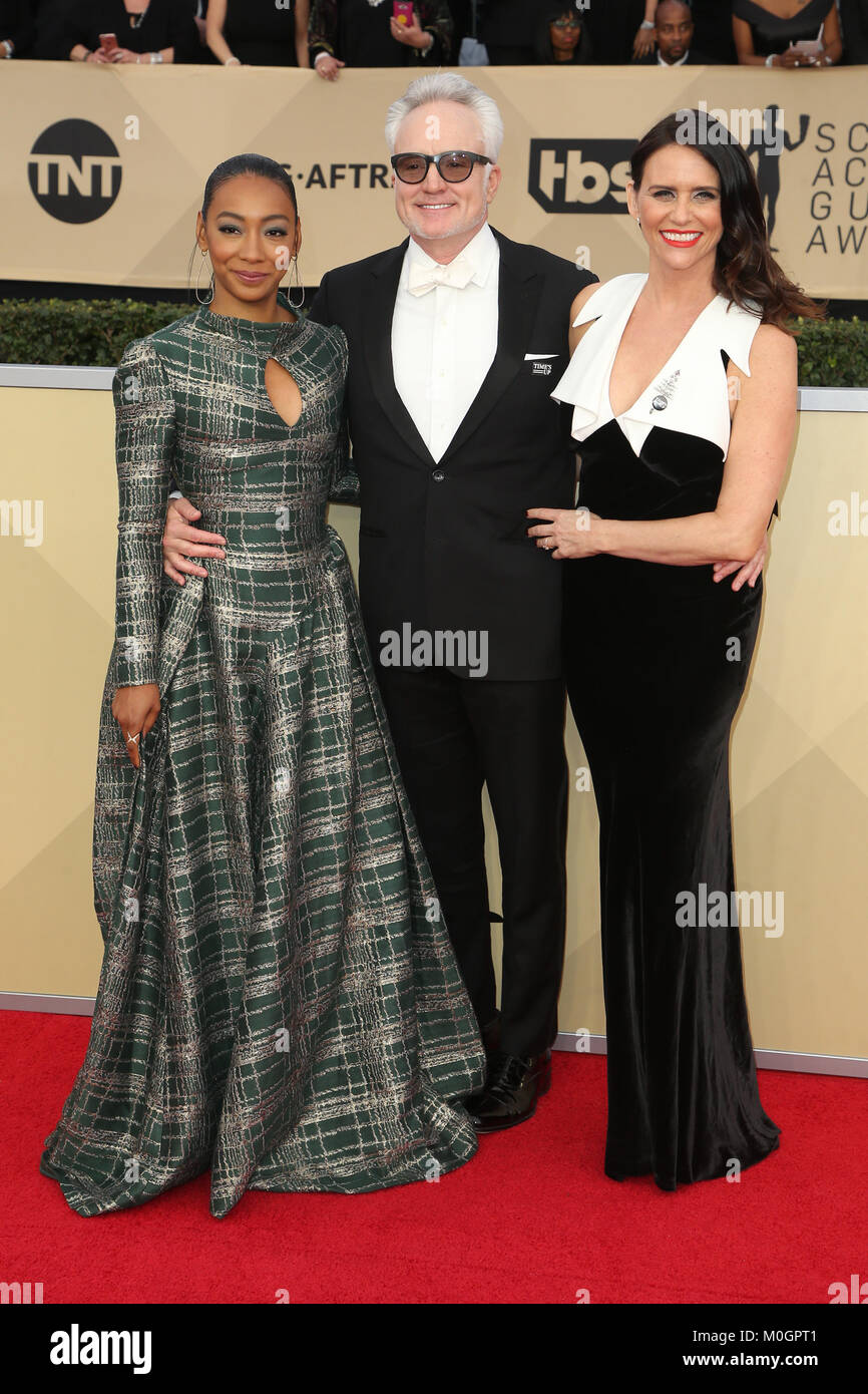 Los Angeles, Ca, USA. 21st Jan, 2018. Betty Gabriel, Bradley Whitford ...