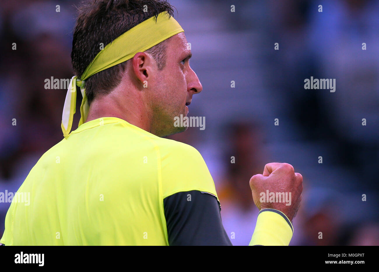 Melbourne, Australia. 22nd Jan, 2018. Tennys Sandgren of the United ...