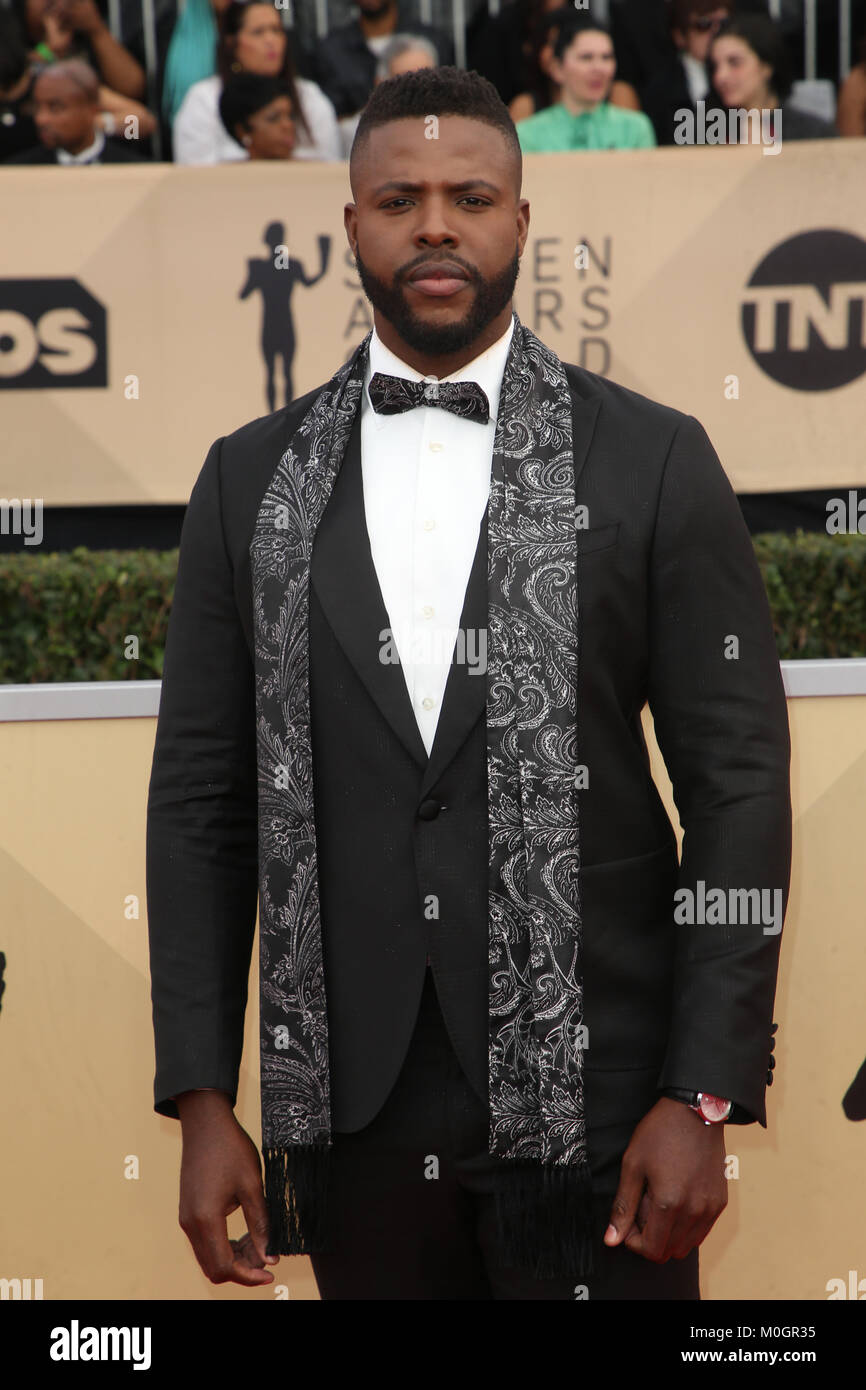 Los Angeles, Ca, USA. 21st Jan, 2018. Winston Duke at The 24th Annual ...