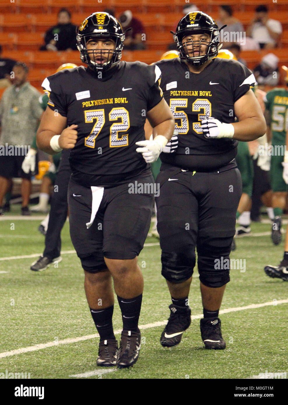 January 20, 2018 - Team Makai offensive lineman Alama Uluave #72 ...