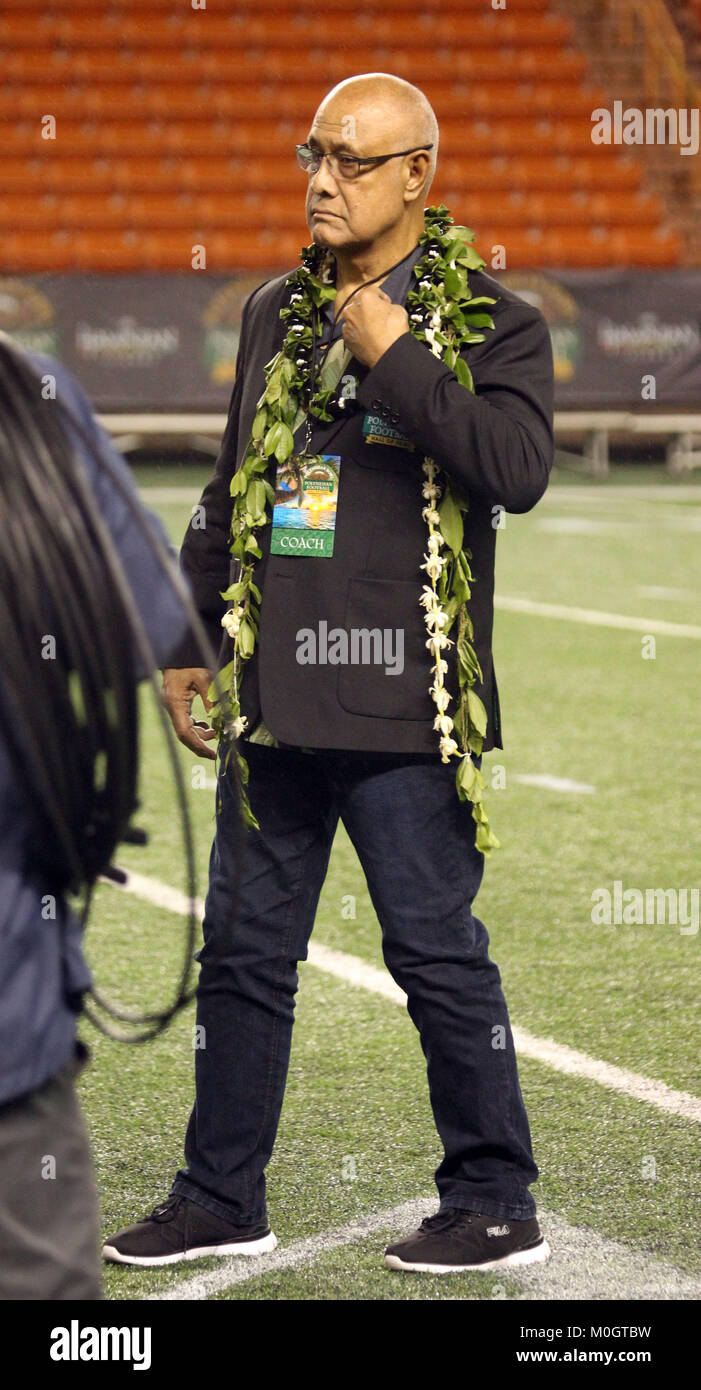 January 20, 2018 - 2018 Polynesian Football Hall of Fame inductee Bob ...