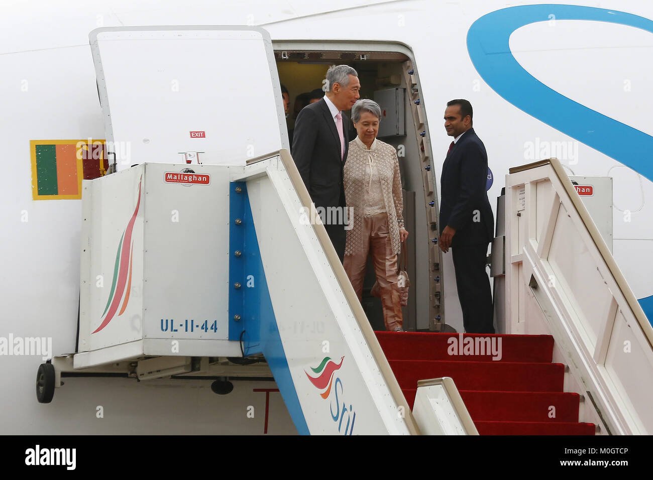 Singapore Prime Minister Lee Hsien Loong and His Wife Ho Ching arrival ...