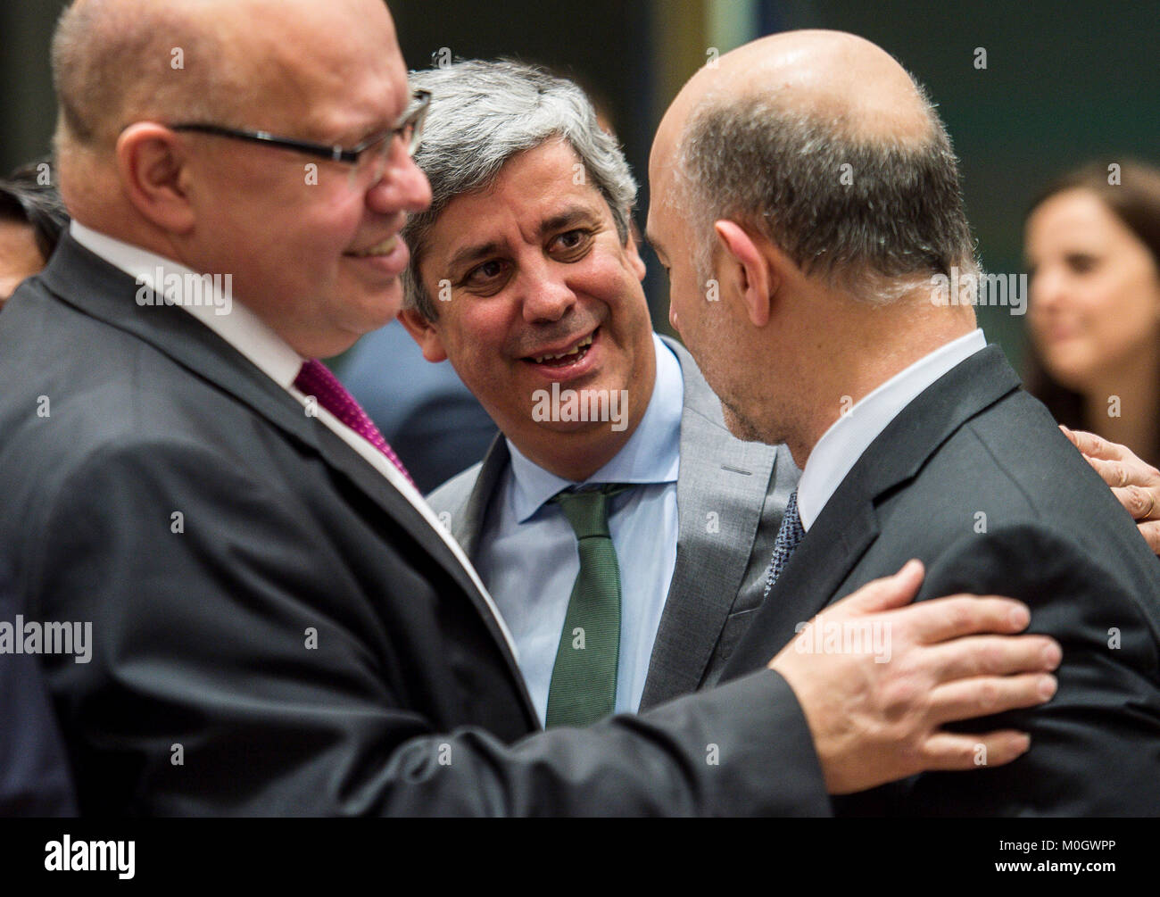 (L-R) Germany's acting Finance Minister Peter Altmaier, New President ...