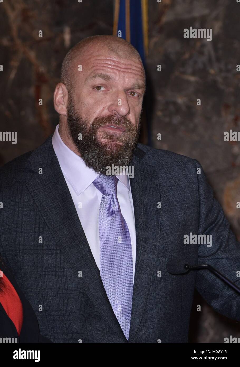 New York, NY, USA. 22nd Jan, 2018. Paul Levesque, aka Paul Triple H ...