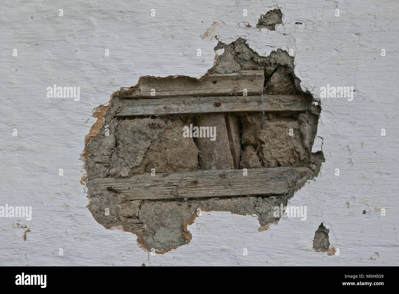 Salento, Quindio, Colombia. 3rd Oct, 2016. Traditional bahareque wall ...