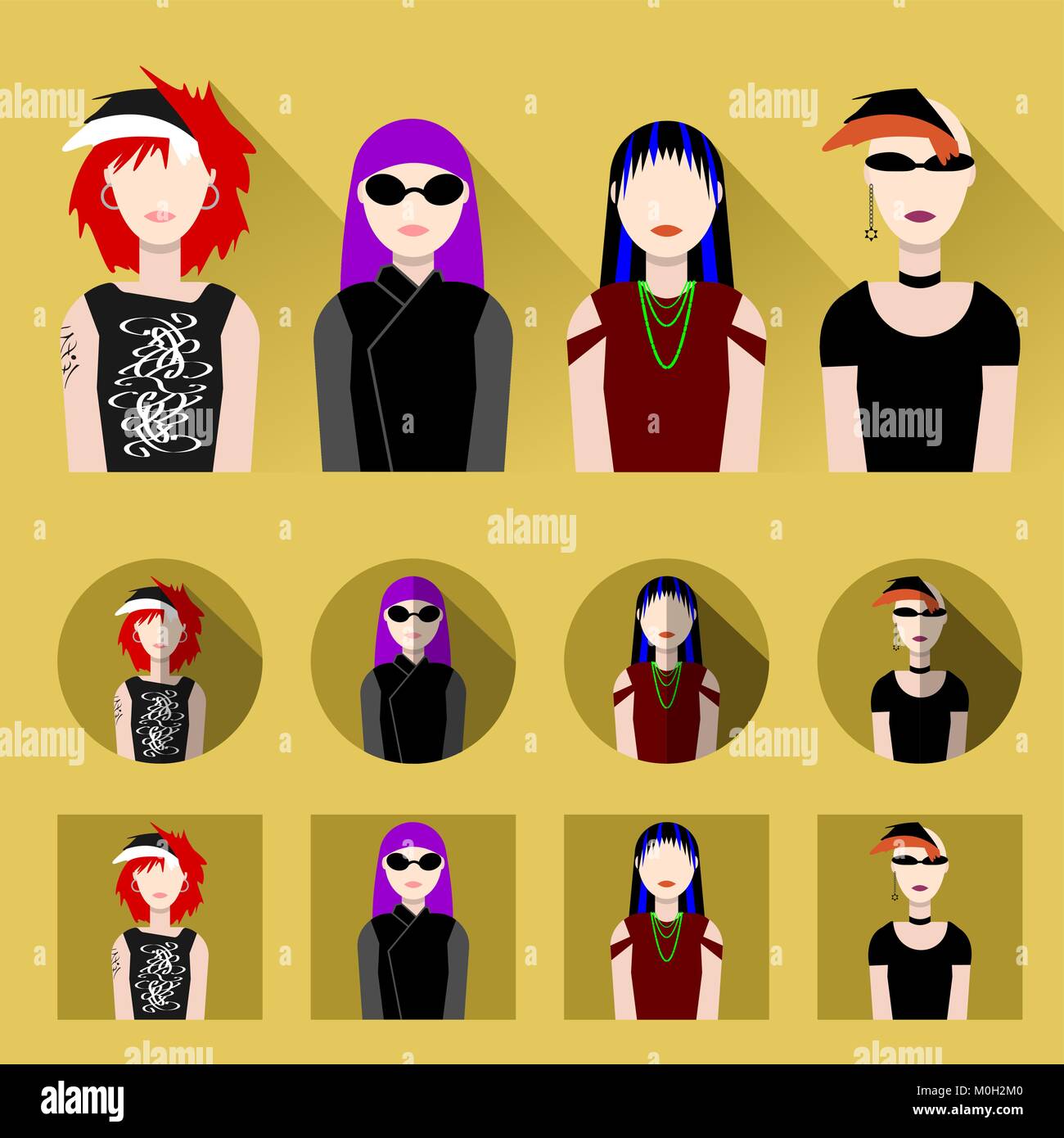 Female icons hi-res stock photography and images - Alamy