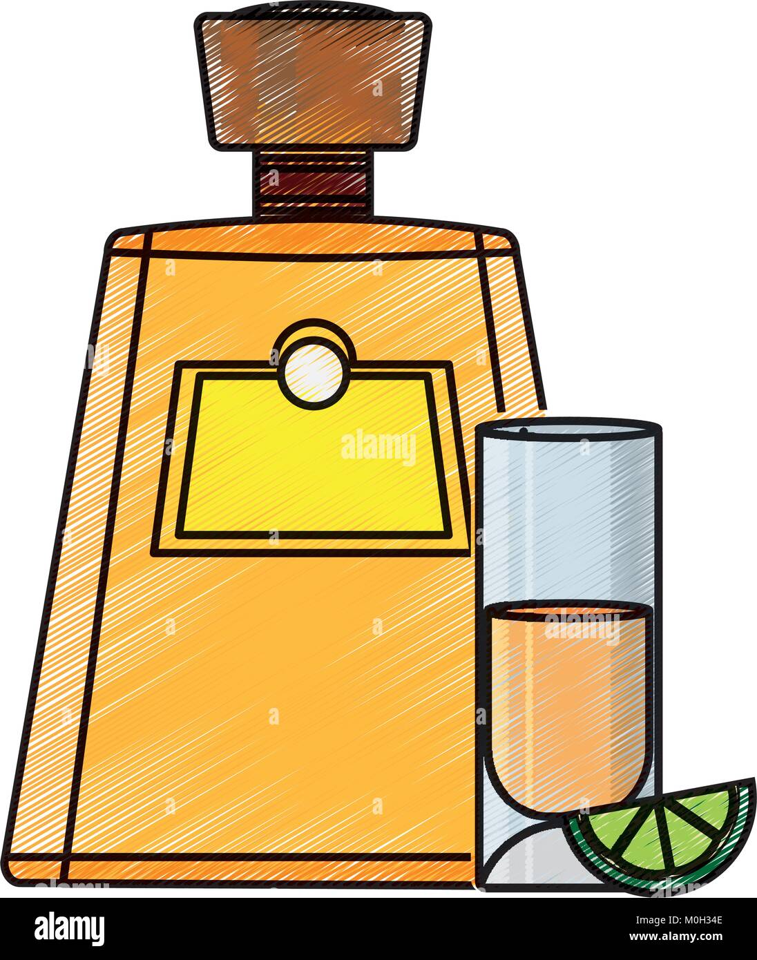 Tequila bottle design Stock Vector Image & Art - Alamy