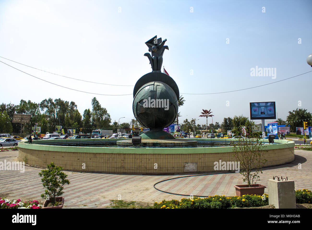 this picture for the Eagles Square in the Iraqi capital, near the ...