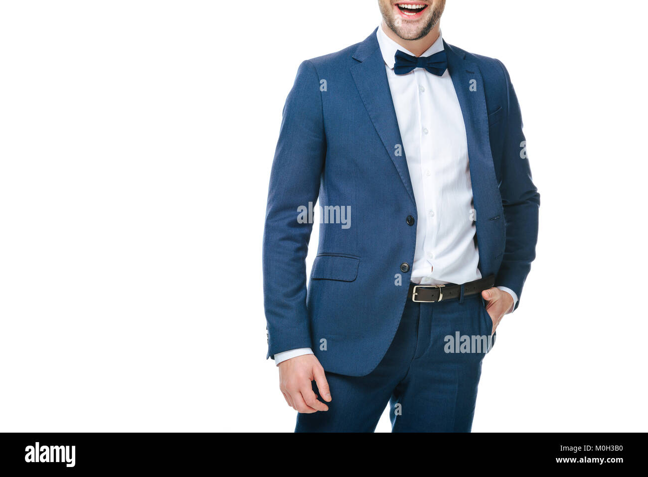 Smiling man in suit hi-res stock photography and images - Alamy