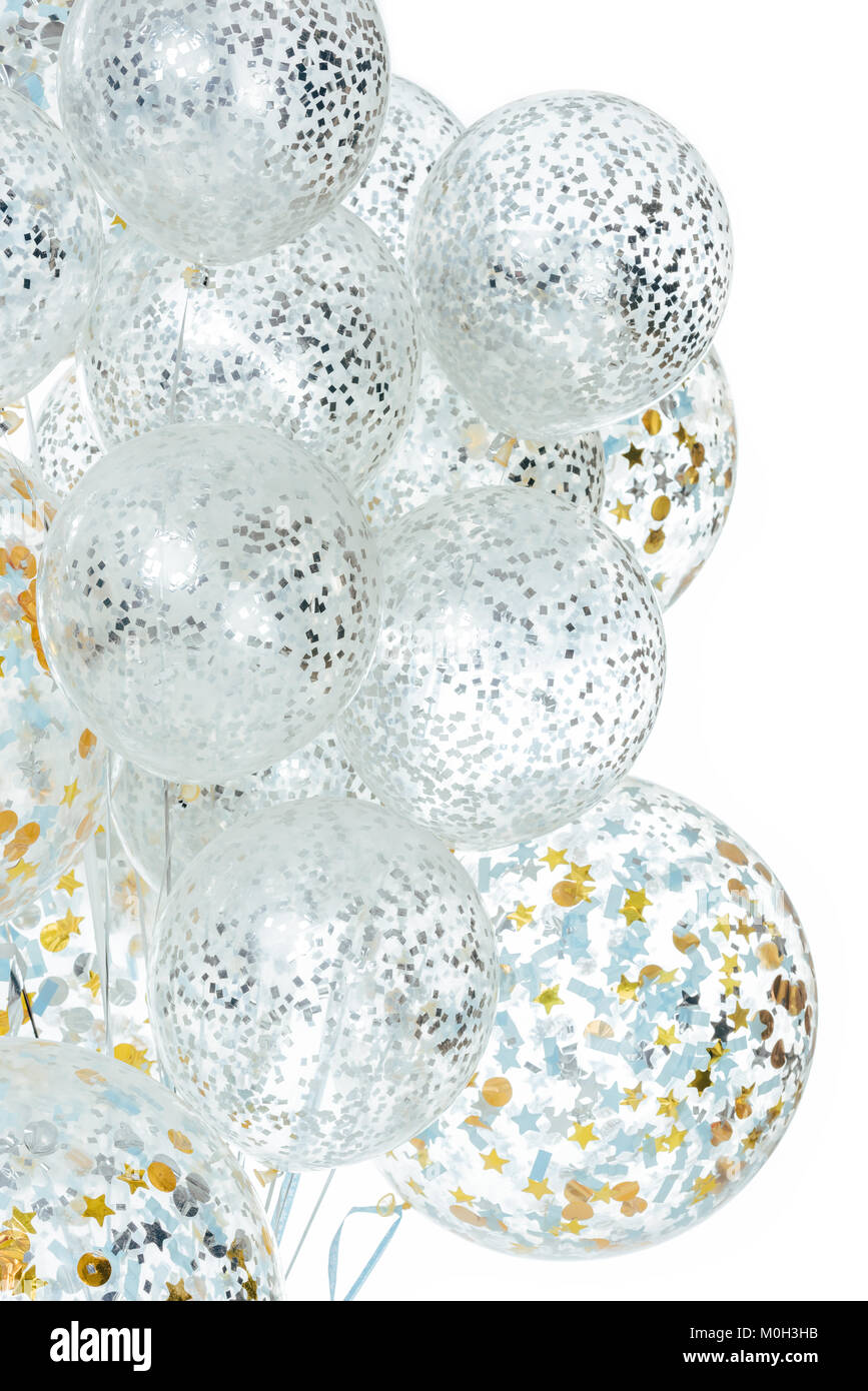 close up view of helium balloons for celebration Stock Photo - Alamy