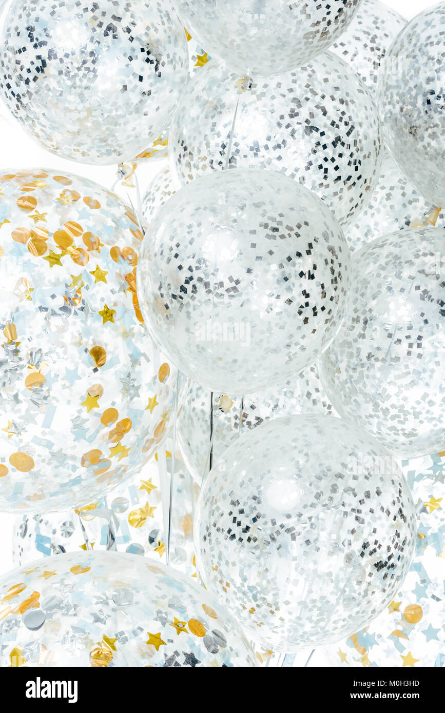 close up view of helium balloons for celebration Stock Photo - Alamy