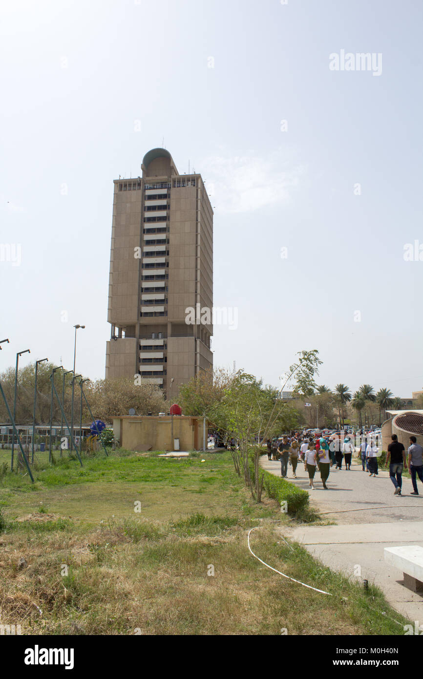 tower of Baghdad University its in the middle of Baghdad University, its contain the University ...