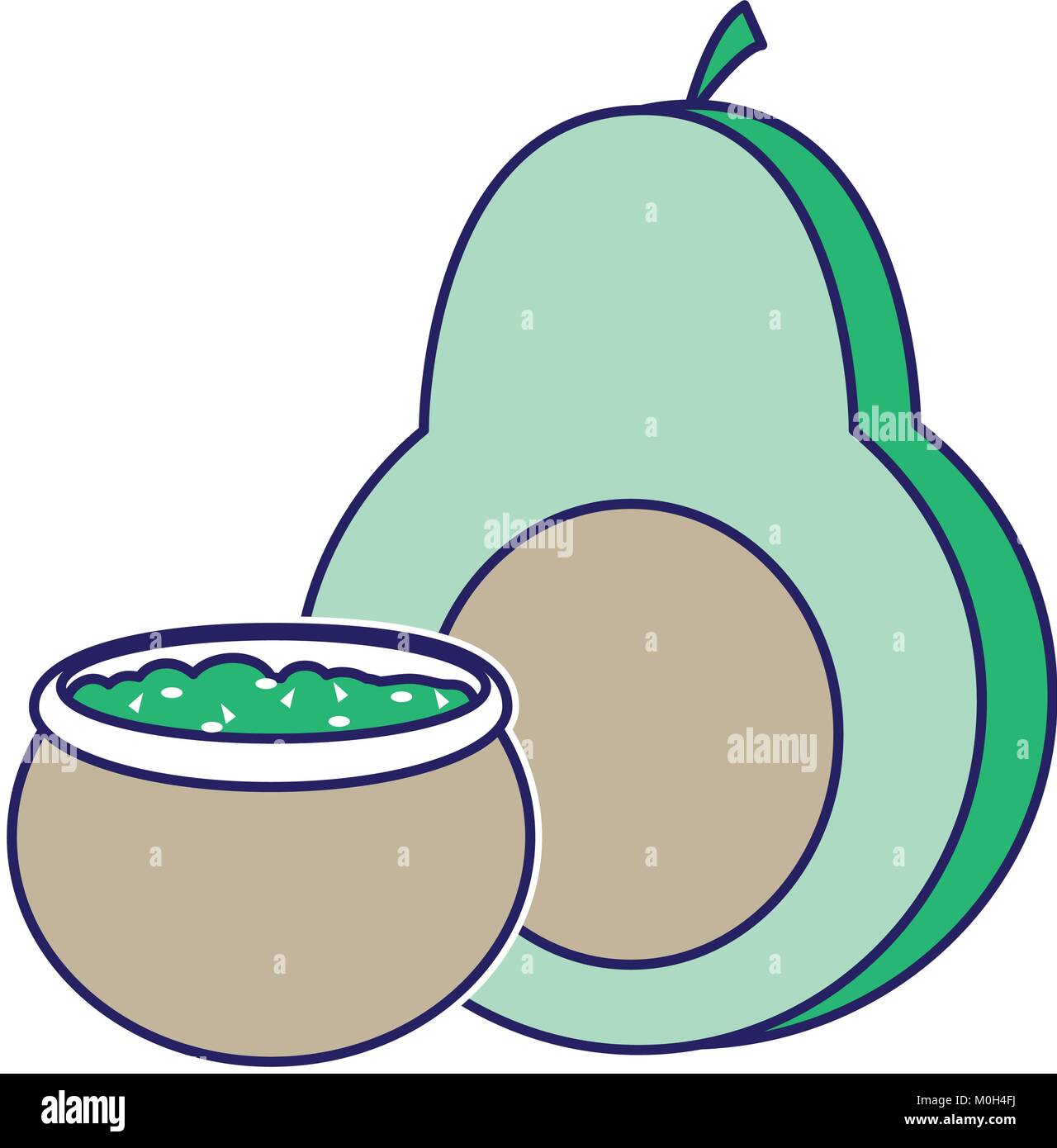 Isolated avocado design Stock Vector Image & Art - Alamy