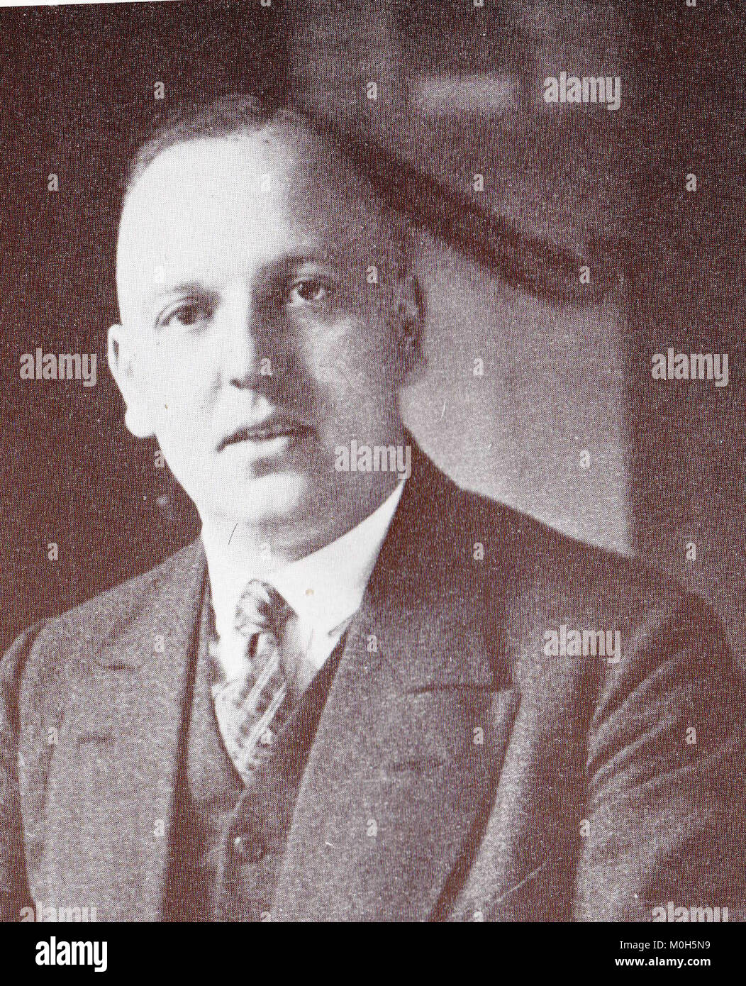 This photograph features a portrait of the mayor (Bürgermeister) of ...